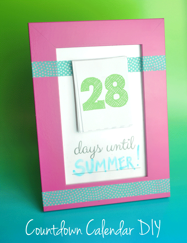 Make Your Own Countdown Calendar And Notepad