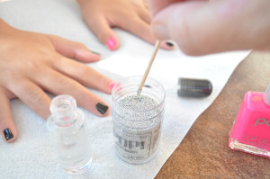 Microbead Manicure DIY | Club Chica Circle - where crafty is contagious