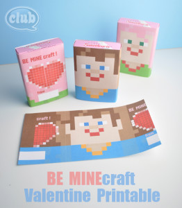 BE MINEcraft Valentines Candy Wrapper Printable | Club Chica Circle ...