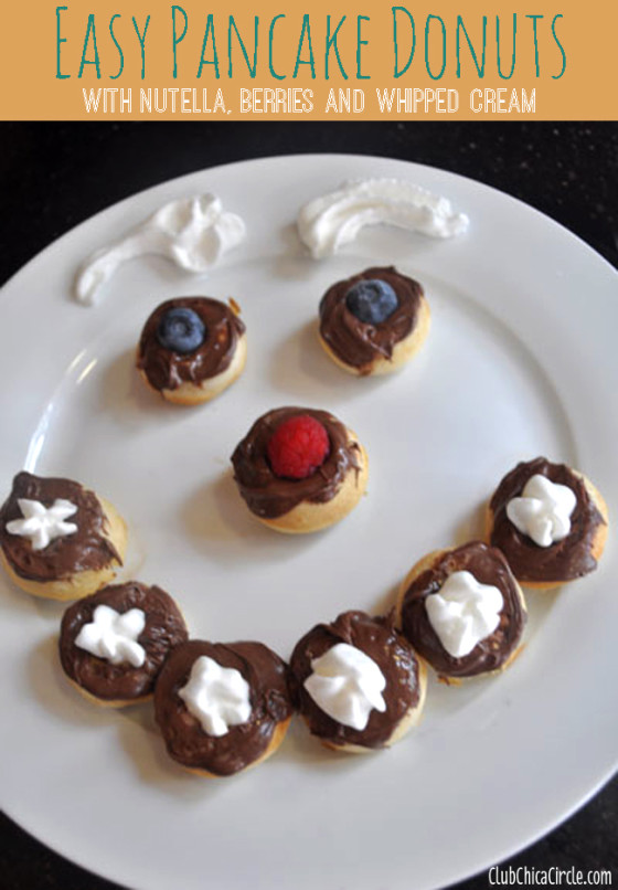 Easy Mini Pancake Donut Dunkers | Club Chica Circle - where crafty is ...