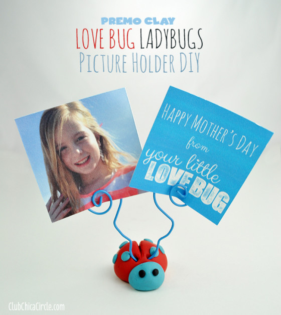 LOVE BUG Ladybugs Picture Holder DIY with Premo Clay | Club Chica ...
