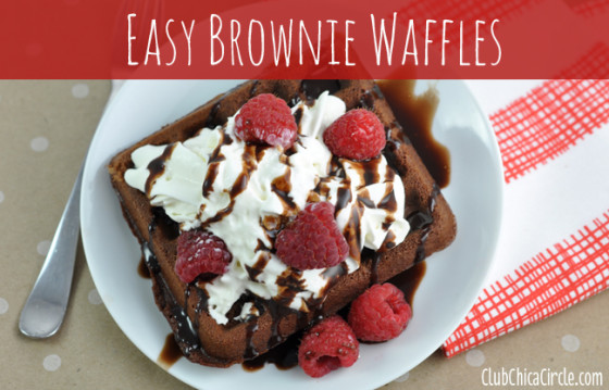 Easy Brownie Waffle Dessert | Club Chica Circle - where crafty is ...