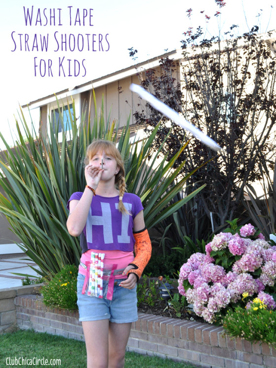 Washi Tape Straw Shooters DIY | Club Chica Circle - where crafty is ...