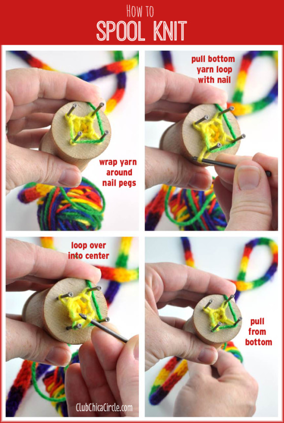 How to Make Your Own Spool Knitter | Club Chica Circle - where crafty ...