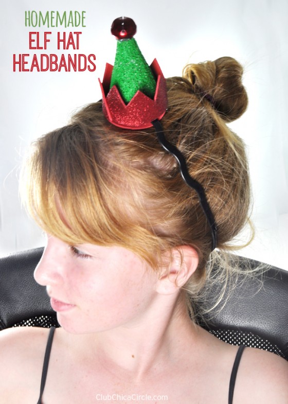 Cute Homemade Santa and Elf Headbands | Club Chica Circle - where ...