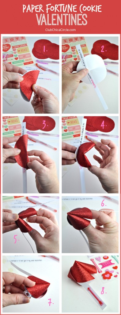 Paper Fortune Cookie Valentines | Club Chica Circle - where crafty is ...