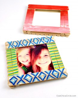 Craft Stick Photo Frames DIY | Club Chica Circle - where crafty is ...
