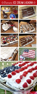 Patriotic Ice Cream Lasagna | Club Chica Circle - where crafty is ...
