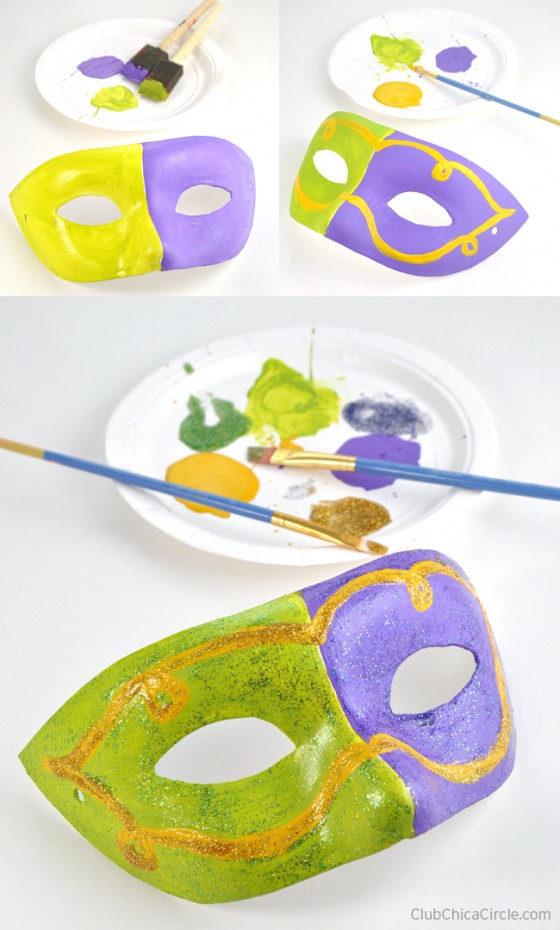 Masquerade Mask Decorated Pumpkin | Club Chica Circle - where crafty is ...