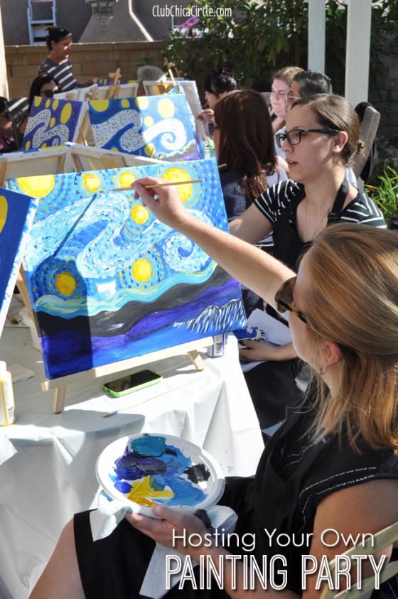 Hosting Your Own Painting Party | Club Chica Circle - where crafty is ...