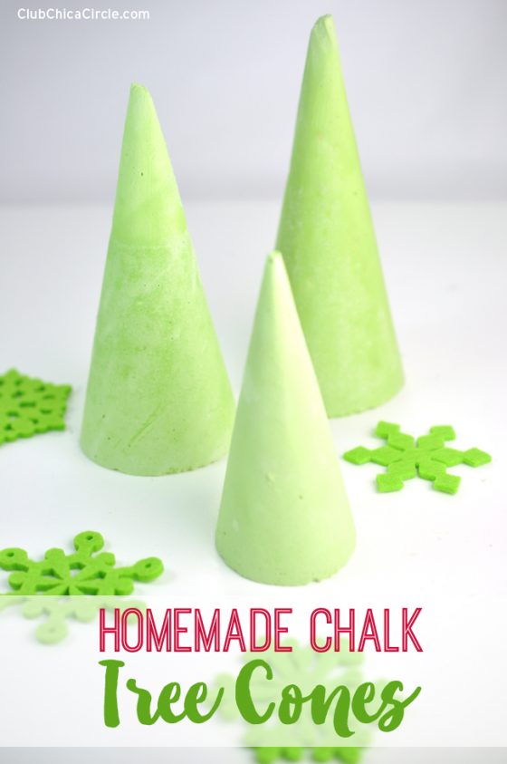 Homemade Colored Chalk Christmas Trees | Club Chica Circle - where ...