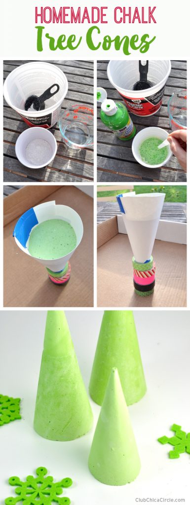 Homemade Colored Chalk Christmas Trees | Club Chica Circle - where ...